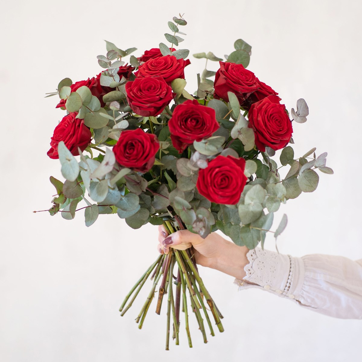 Love - 12 red roses bouquet